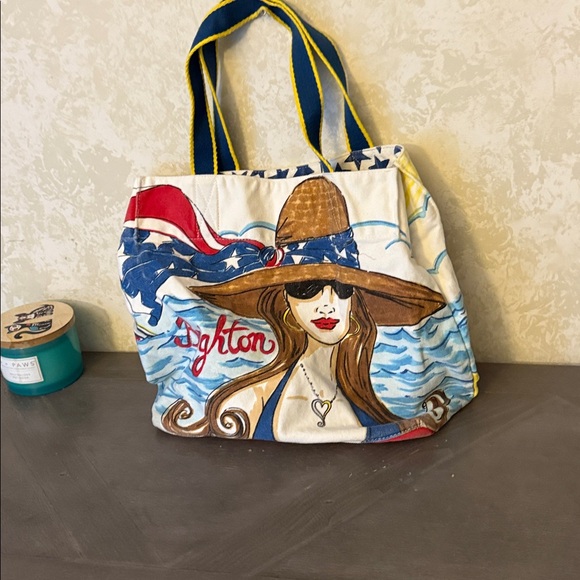 Brighton | Bags | Brighton Canvas Tote Chic Ahoy Beach Bag | Poshmark